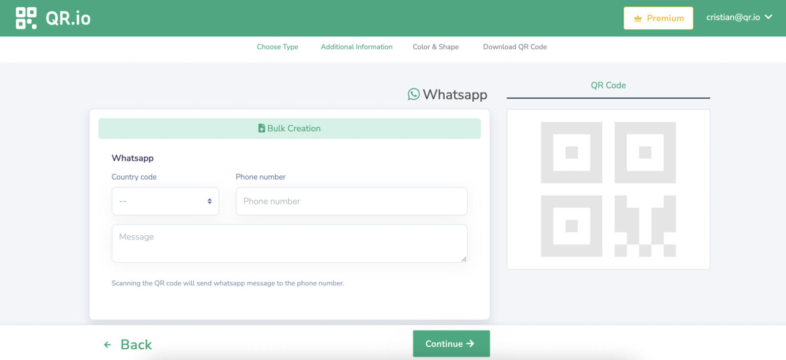 WhatsApp QR Code Generator: Create QR Codes for the Messaging App